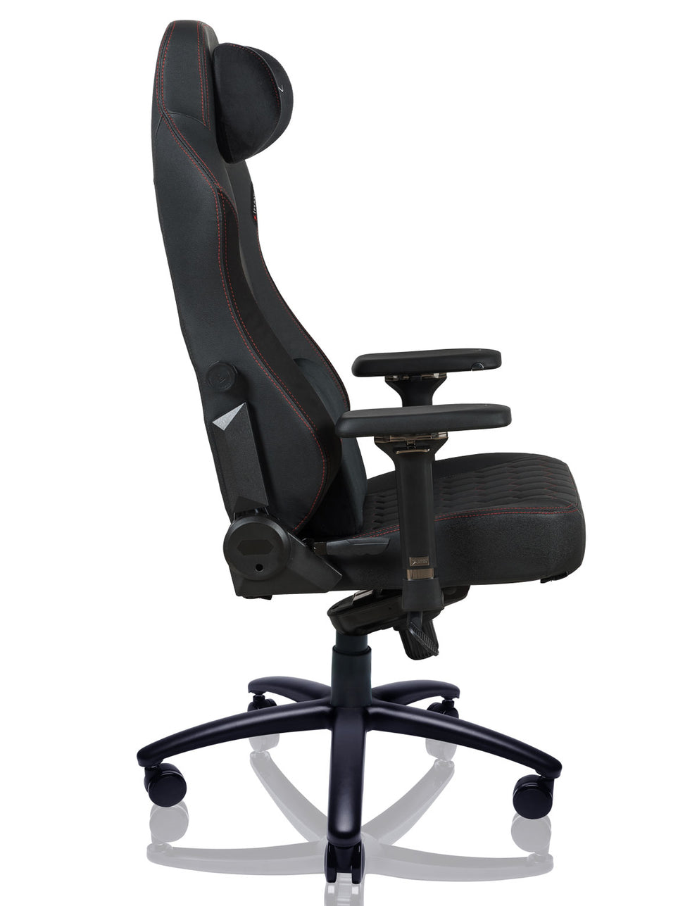 E-WIN Bravon Red Black Sit-to-Stand RGB Gaming Desk & Chair Bundle